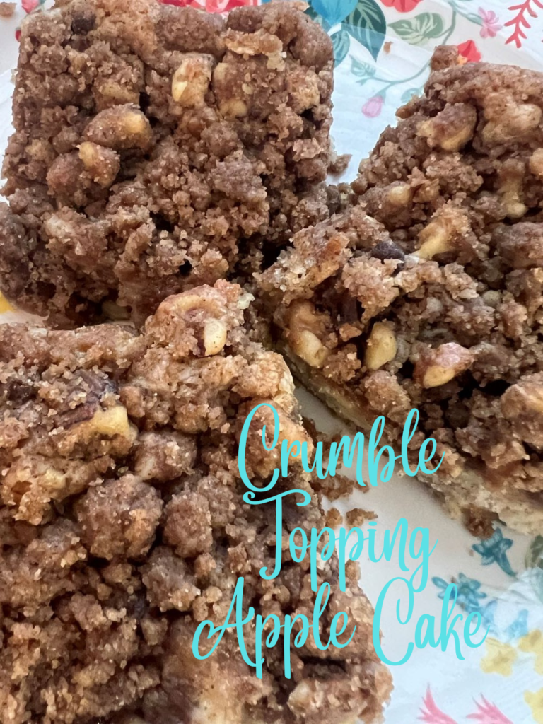 Crumble Topping Apple Cake - Sunflower Pantry